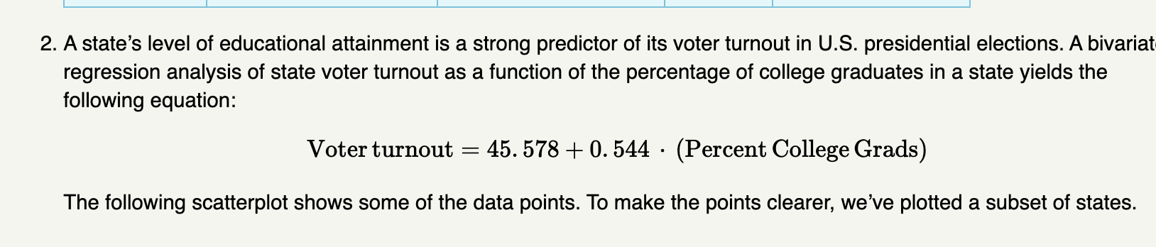 Solved A. Carefully draw the regression line that | Chegg.com