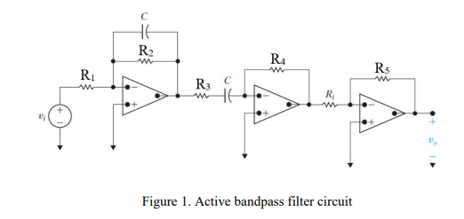 Solved Design and simulation of an active bandpass filter to | Chegg.com