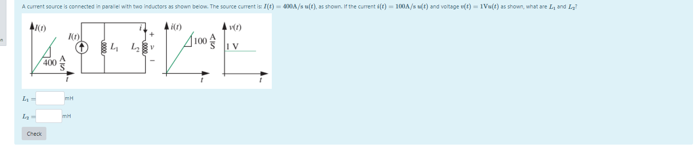 Solved A current source is connected in parallel with two | Chegg.com