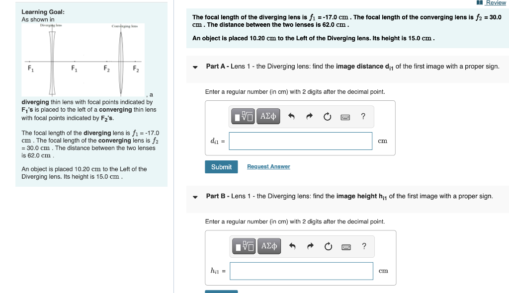 Solved 1 Review Learning Goal: As shown in Divering Ceweging | Chegg.com