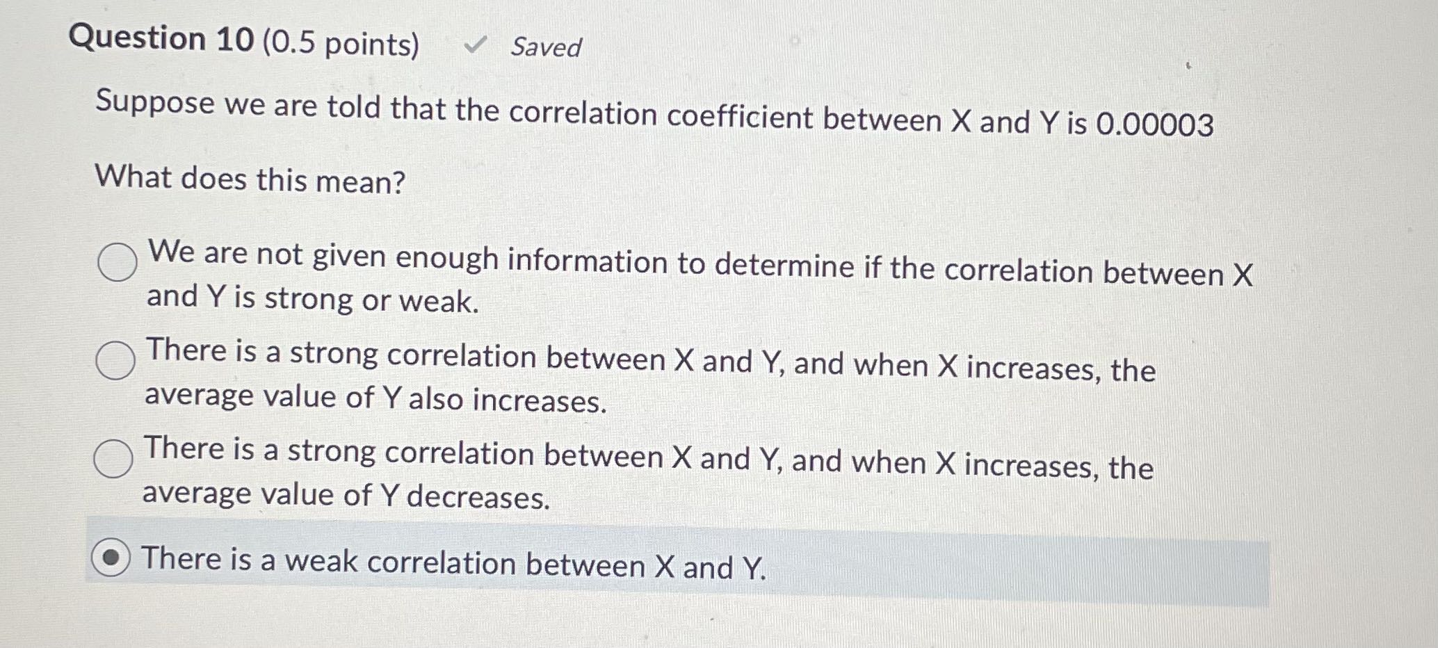 Solved Suppose we are told that the correlation coefficient | Chegg.com