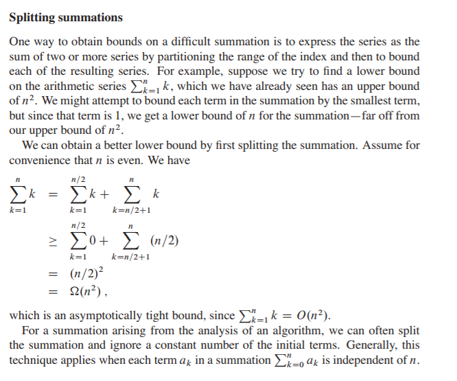solved-splitting-summations-one-way-to-obtain-bounds-on-a-chegg