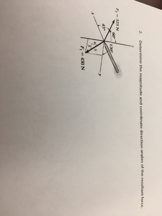 Solved Determine The Magnitude And Coordinate Direction