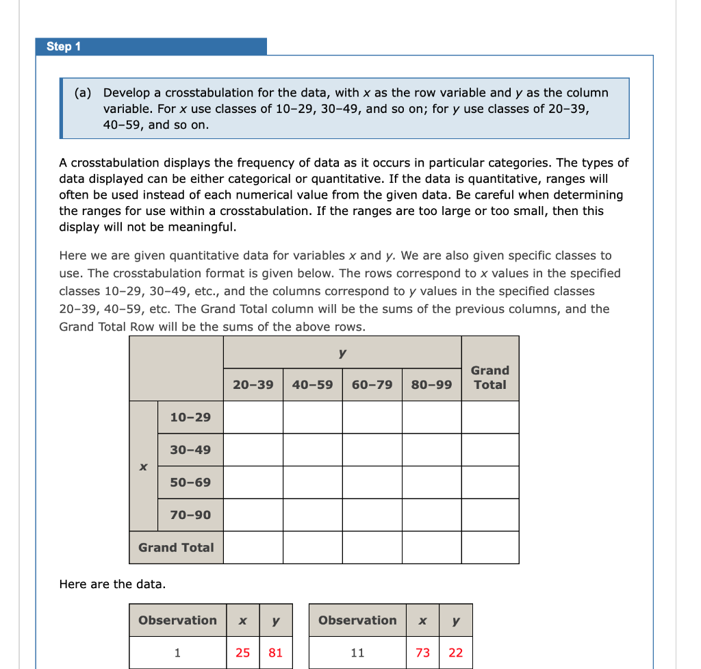 Solved To fill in the table, first determine how many | Chegg.com