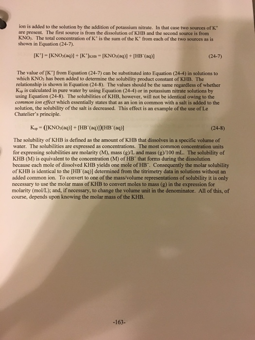 Solved Solubility Product Constant Prelaboratory Assignment | Chegg.com