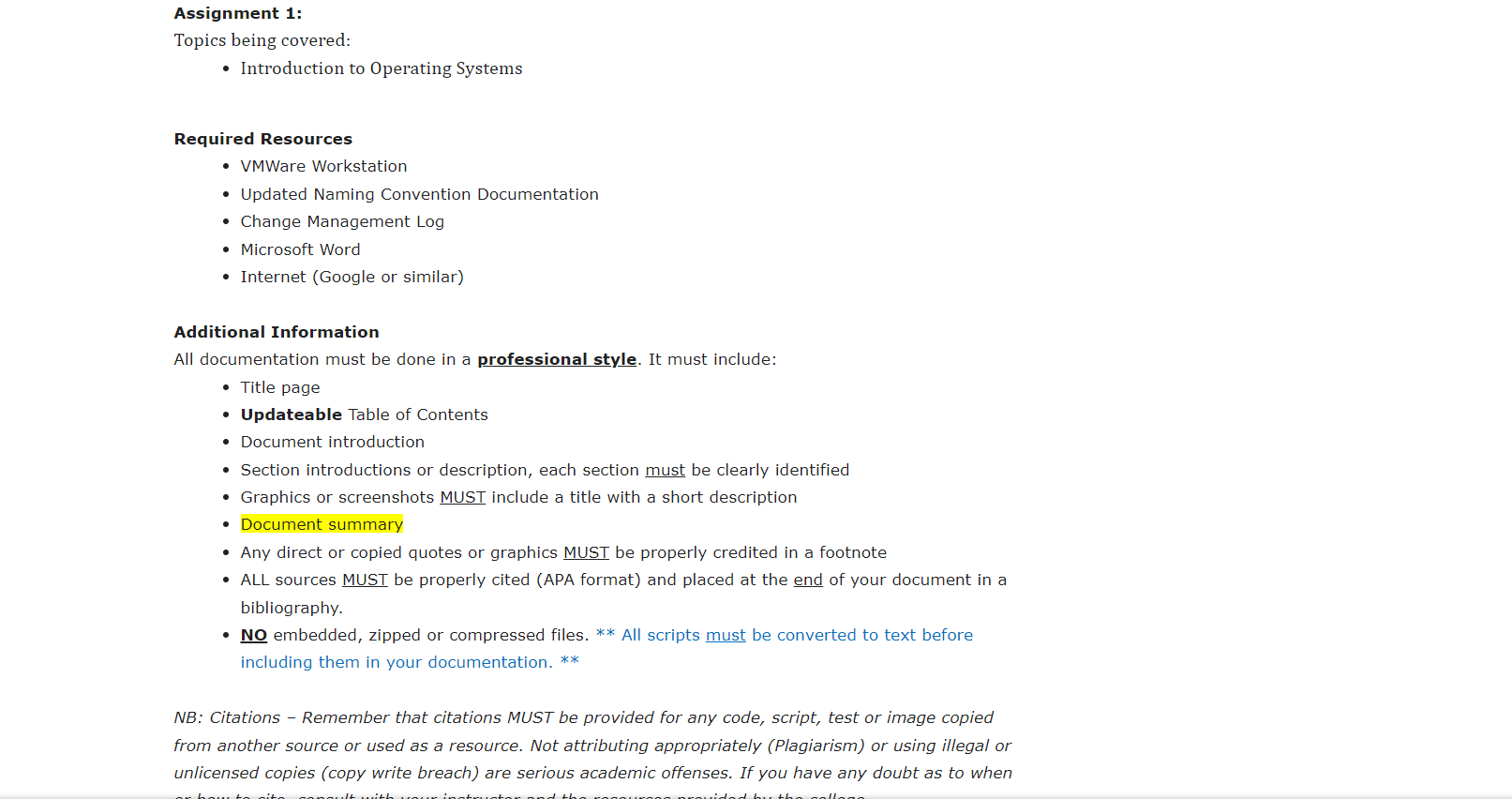 Required Resources - VMWare Workstation - Updated | Chegg.com