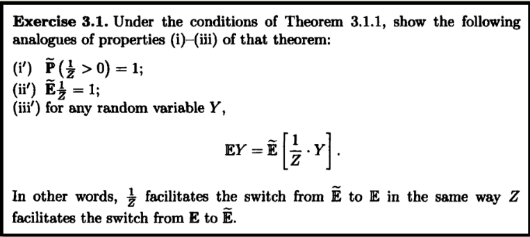 Solved Exercise 3.1. ﻿Under the conditions of Theorem 3.1.1, | Chegg.com