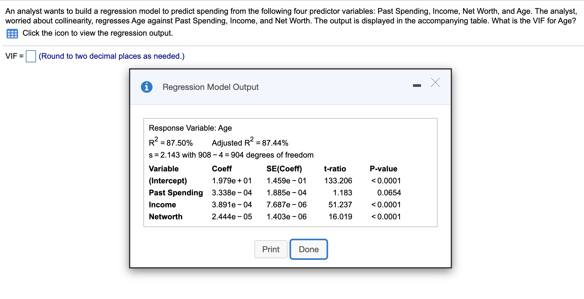 Solved An analyst wants to build a regression model to | Chegg.com