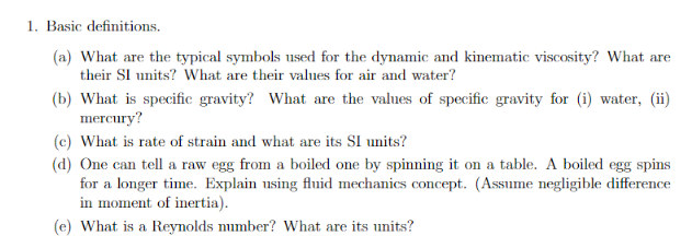 [Solved]: 1. Basic definitions. (a) What are the typical s