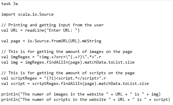 task 3a import scala.io. Source // Printing and | Chegg.com