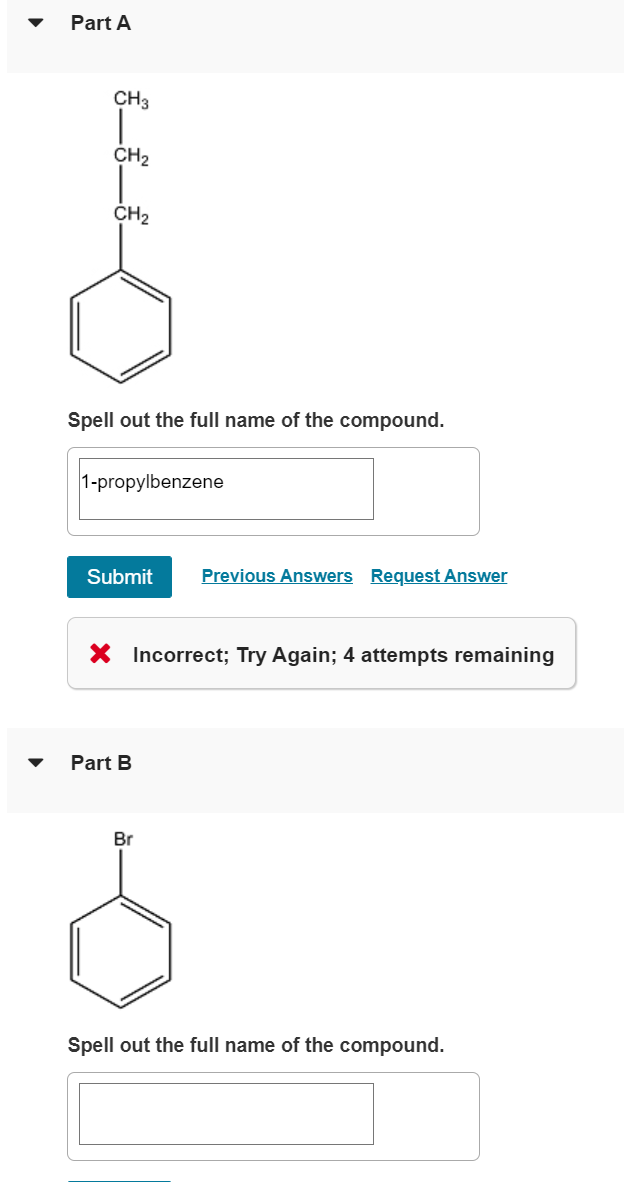 Solved Spell out the full name of the compound. \& | Chegg.com