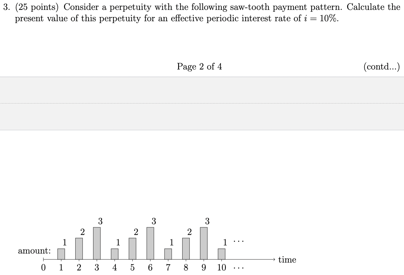 Solved 3. (25 points) Consider a perpetuity with the | Chegg.com