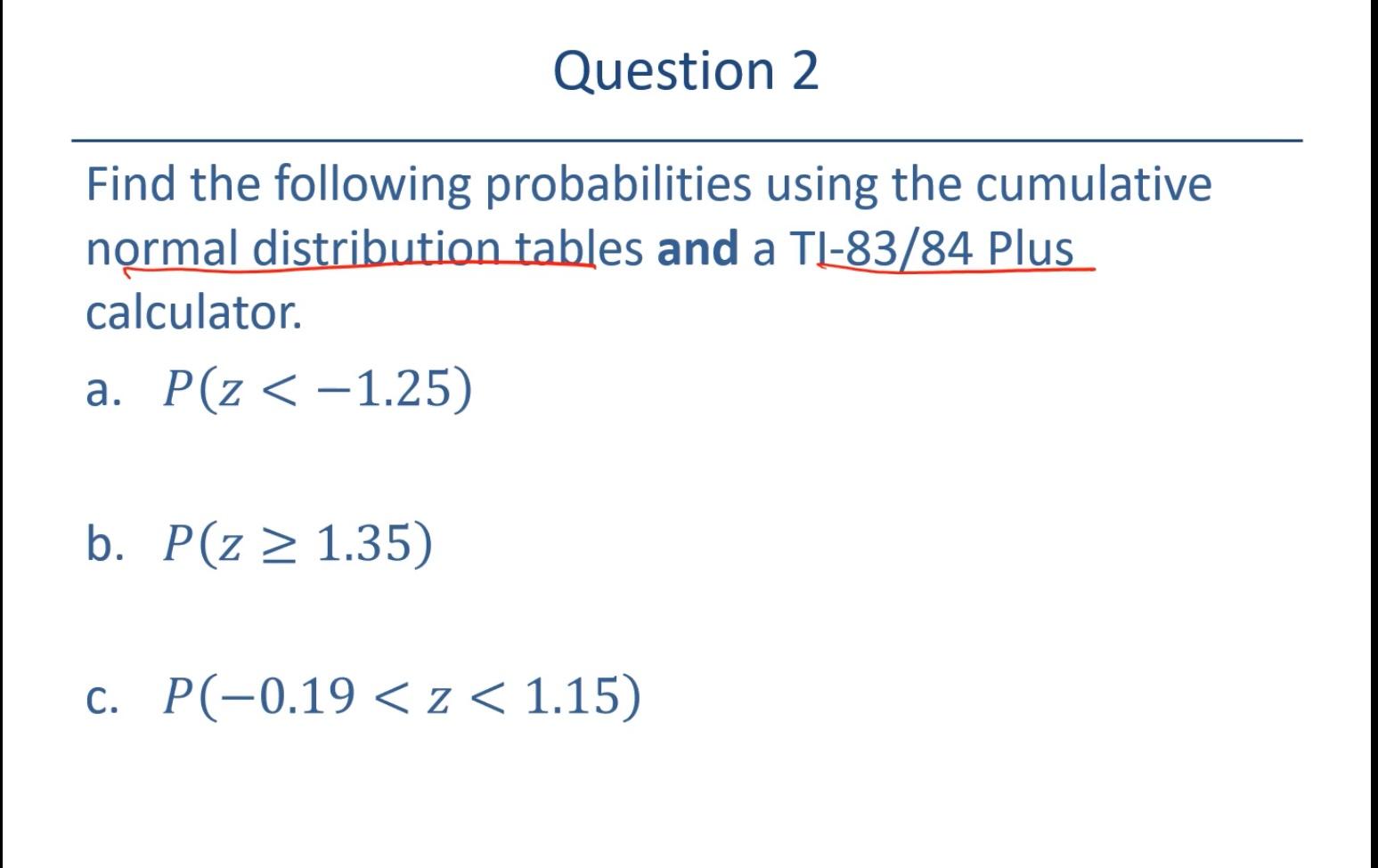 Solved Find the following probabilities using the cumulative | Chegg.com