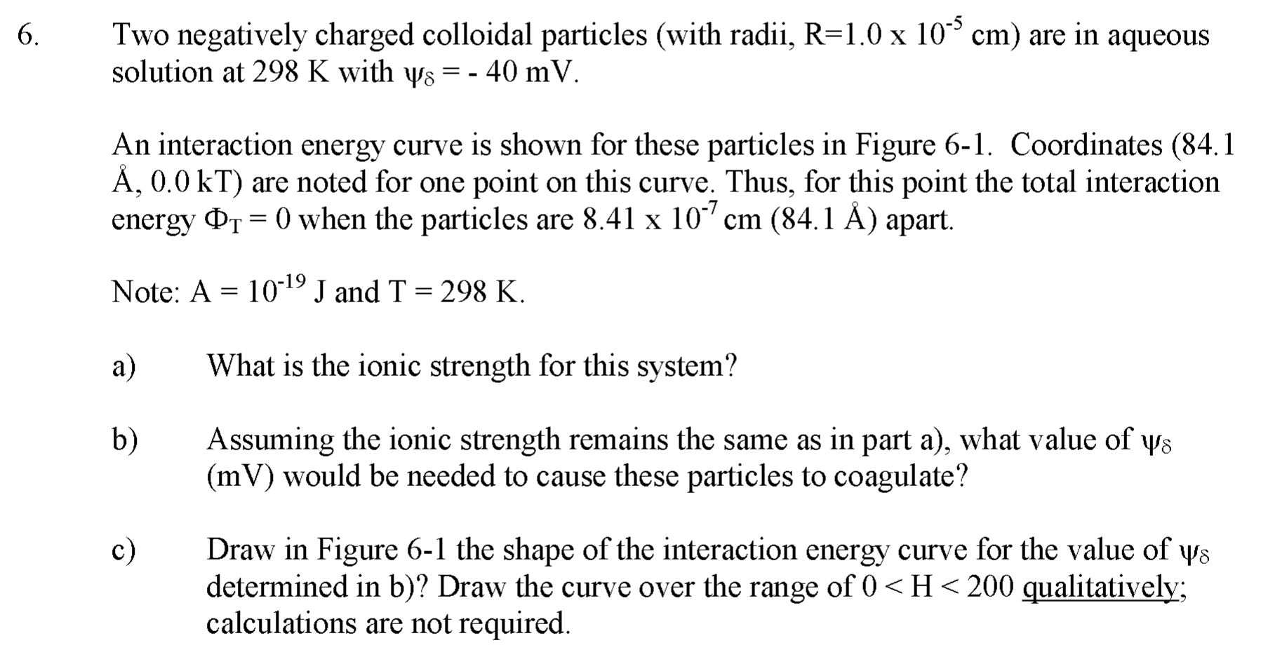 Solved Two negatively charged colloidal particles (with | Chegg.com