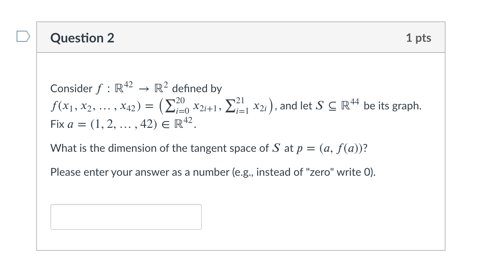 Solved Question 1 1 pts Let S C R3be the unit sphere | Chegg.com