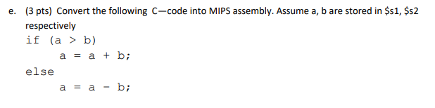 Solved MIPS and ISA] Consider the MIPS instructions below: | Chegg.com