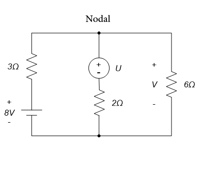 Solved Section III: For each circuit, set up nodal, mesh, | Chegg.com