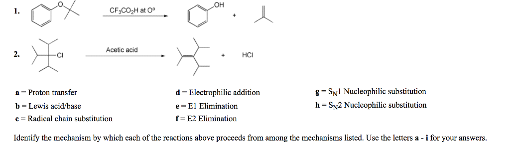 Solved он 1. CF3CO2H at Oo Acetic acid 2. Cl но a Proton | Chegg.com