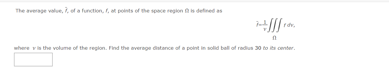Solved The average value, f, of a function, f, at | Chegg.com