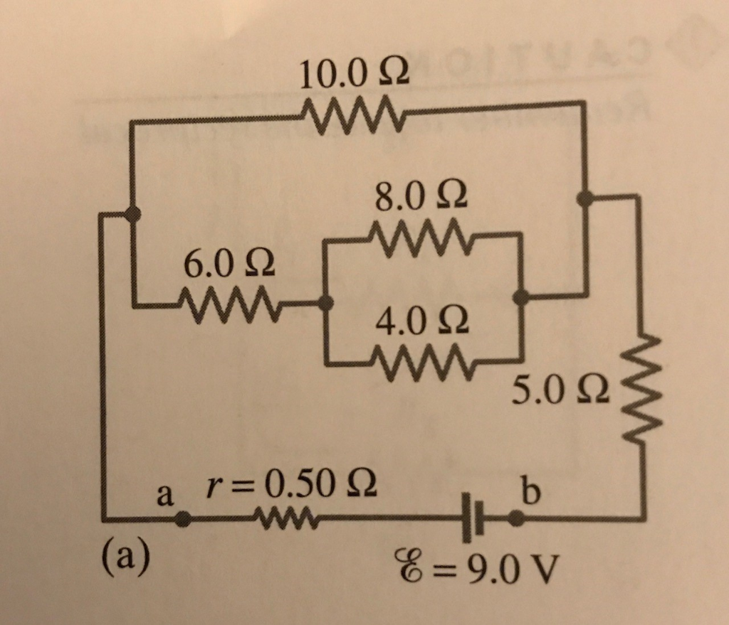 Solved For the given circuit, find the following: The total | Chegg.com