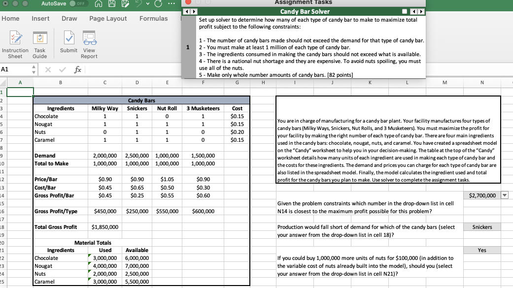 Solved OOO AutoSave OFF Home Insert Draw Page Layout | Chegg.com