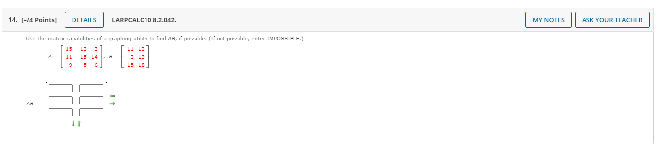 Solved 14. [-14 Points] DETAILS LARPCALC10 8.2.042. MY NOTES | Chegg.com