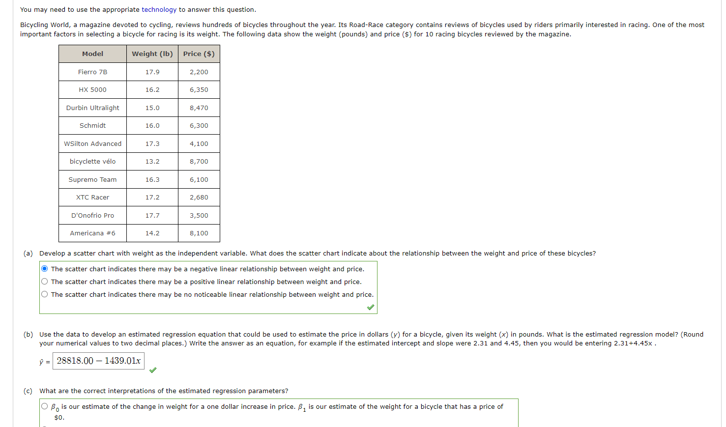 You may need to use the appropriate technology to | Chegg.com