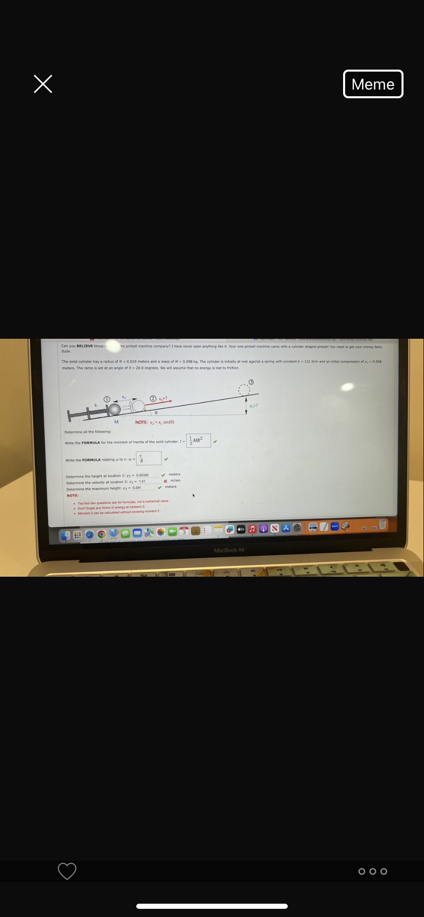 Solved x Meme | Chegg.com