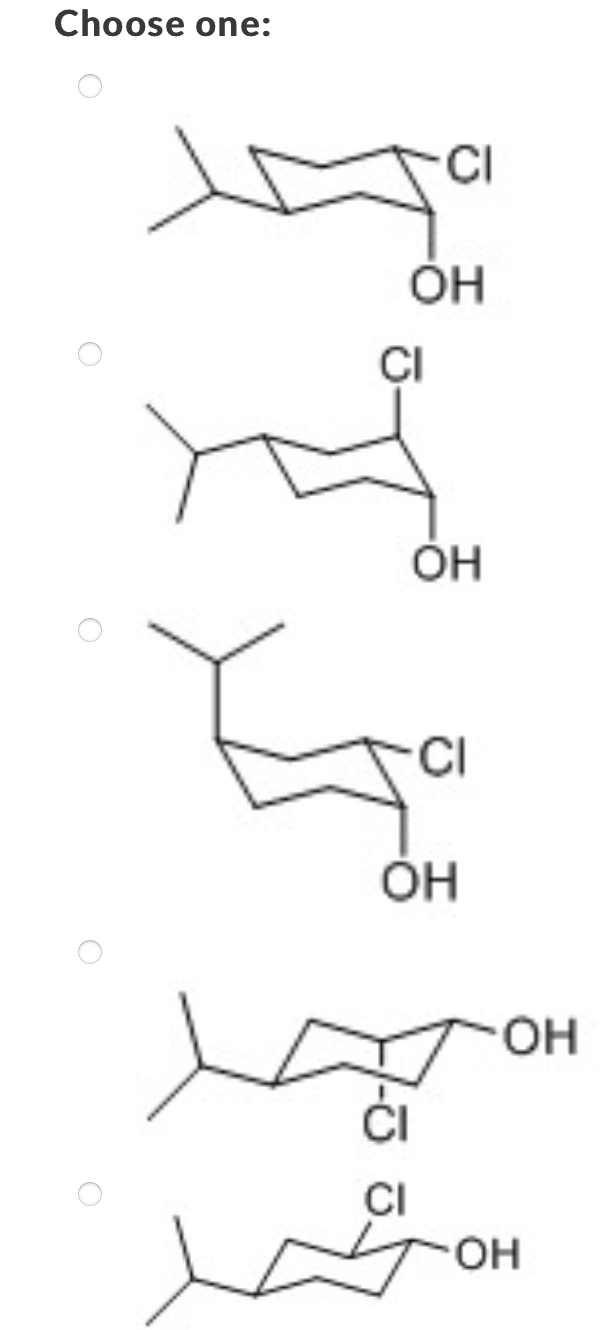Solved Which chair structure depicts the most stable | Chegg.com