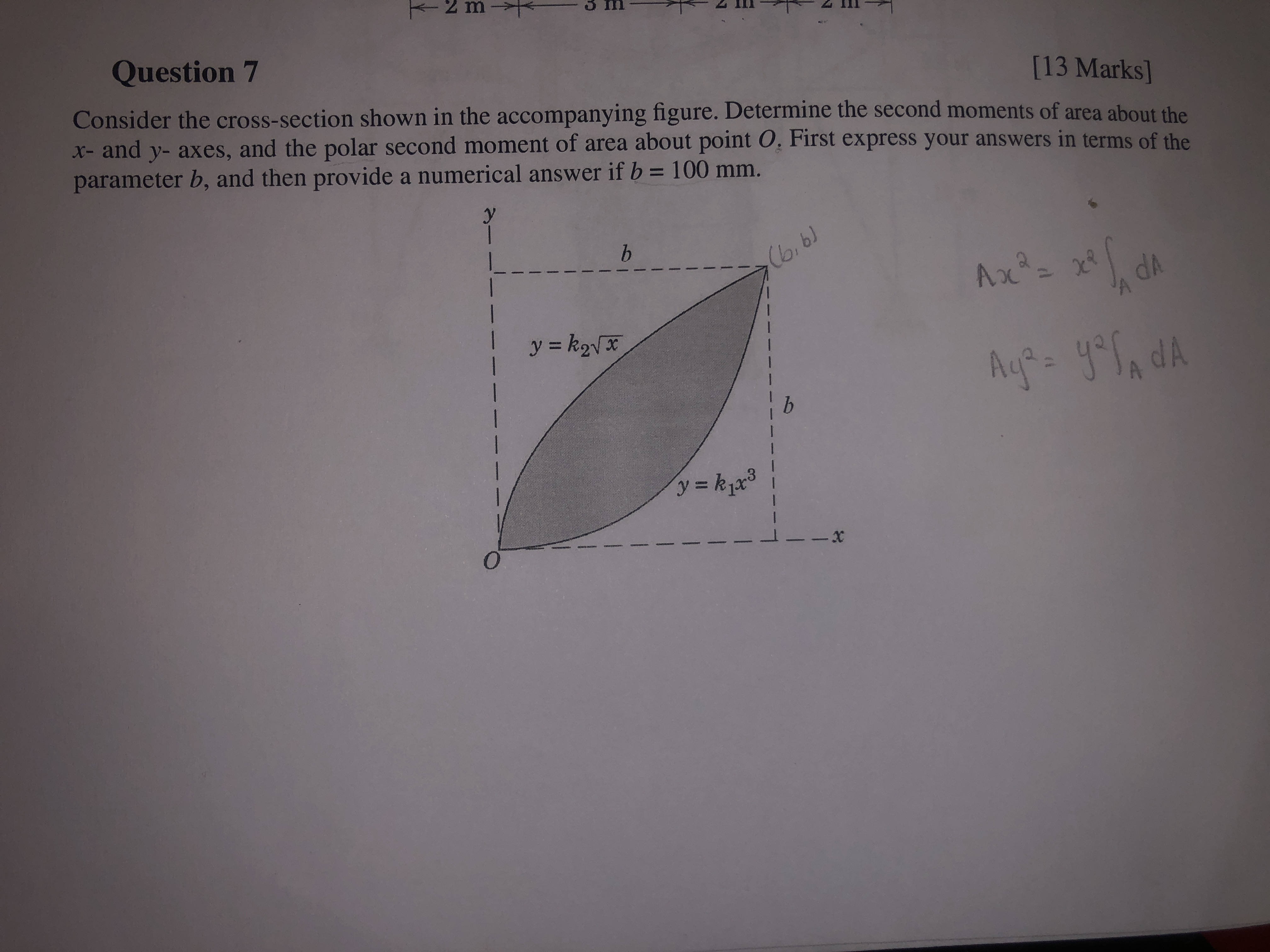 Solved Question 7Consider the cross-section shown in ﻿the | Chegg.com