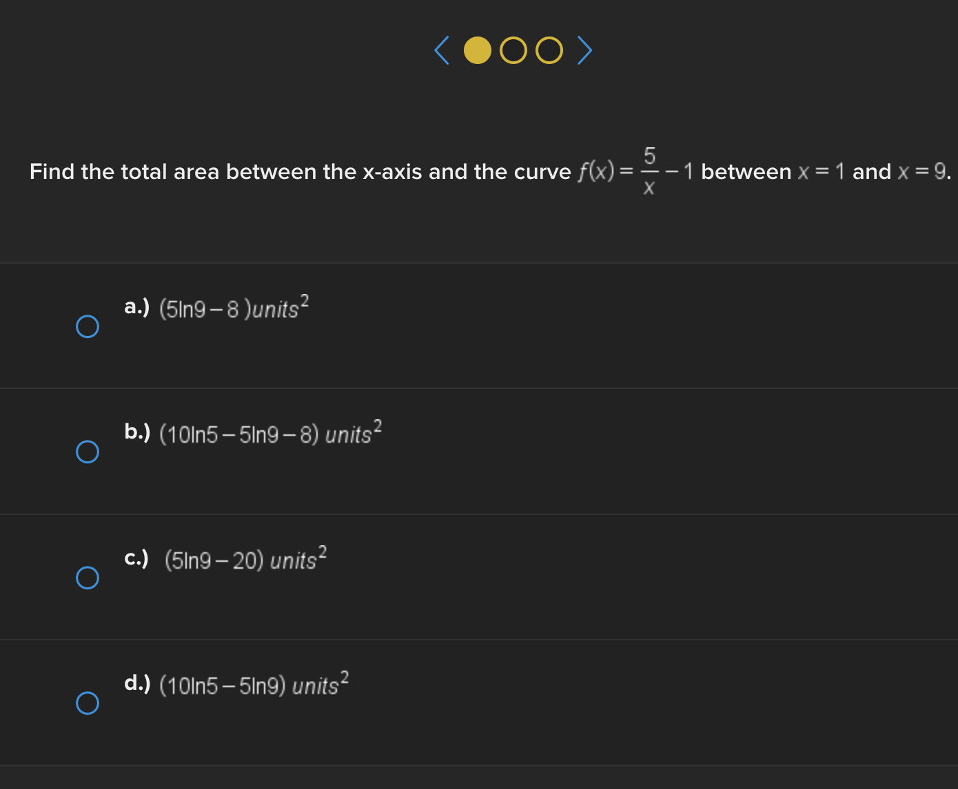 Solved Find the total area between the x-axis and the curve | Chegg.com