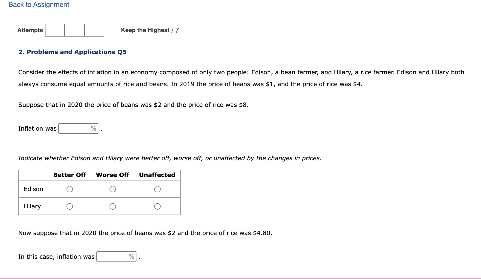 Solved 2. Problems and Applications Q5 Consider the effects | Chegg.com