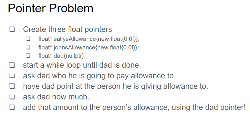 Solved Pointer Problem Create Three Float Pointers Float 8742