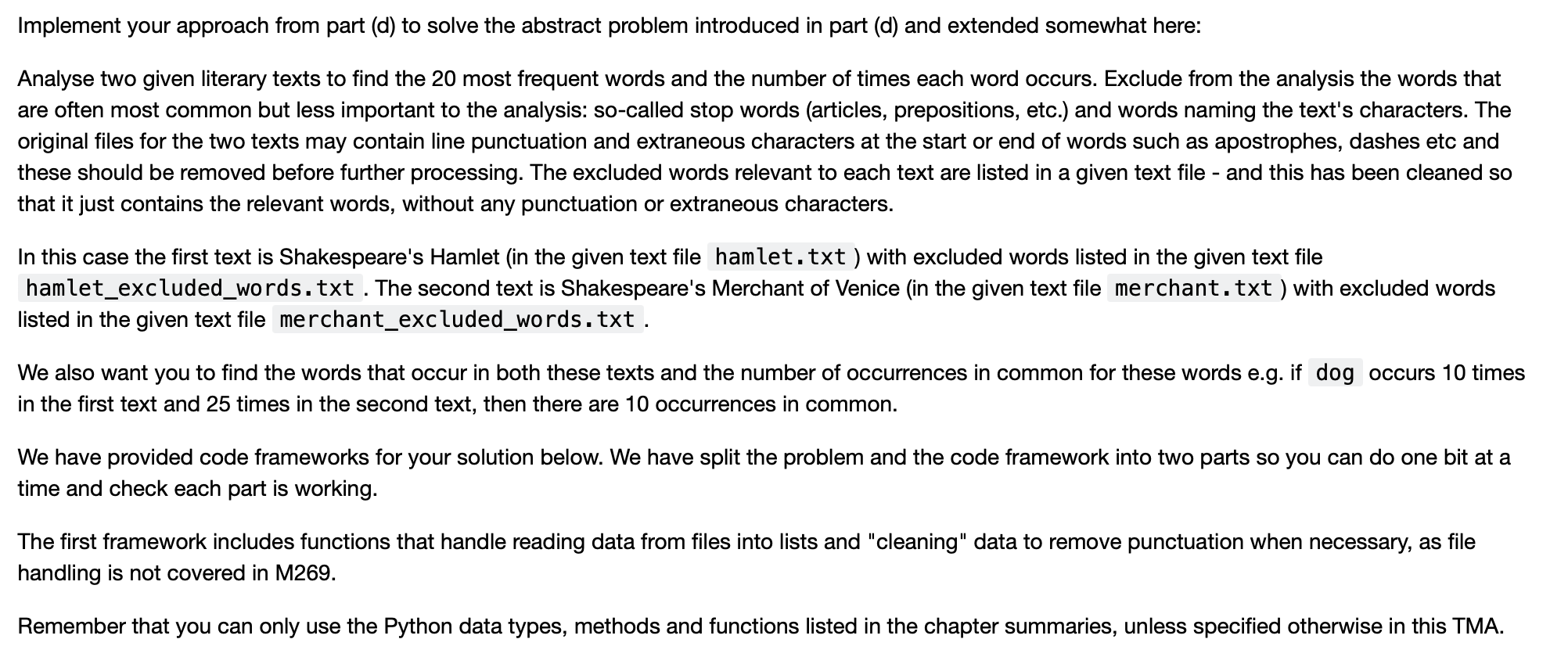 Question 1 A I The Main Adt To Use For Storing