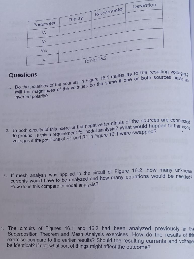 Solved Complete the tables and answer the questions on the | Chegg.com