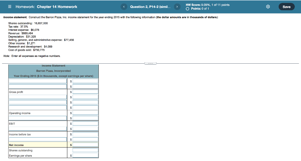 Solved Homework: Chapter 14 Homework Question 2, P14-2 | Chegg.com