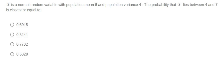 Solved If X Is A Normal Distributed Random Variable With 4688
