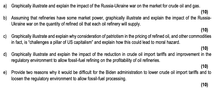 Solved a) Graphically illustrate and explain the impact of | Chegg.com