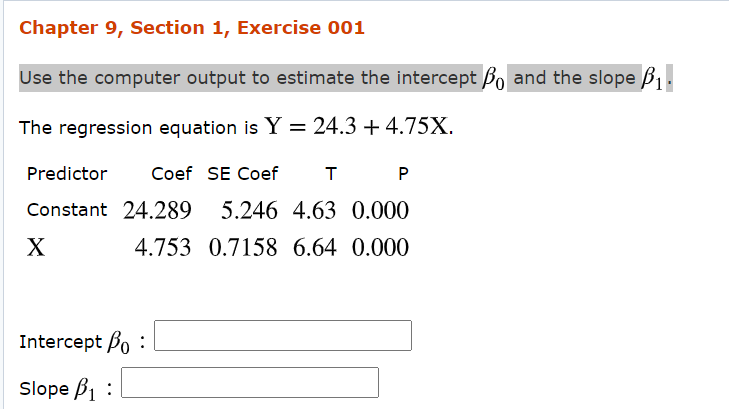Solved Chapter 9, Section 1, Exercise 001 Use the computer | Chegg.com