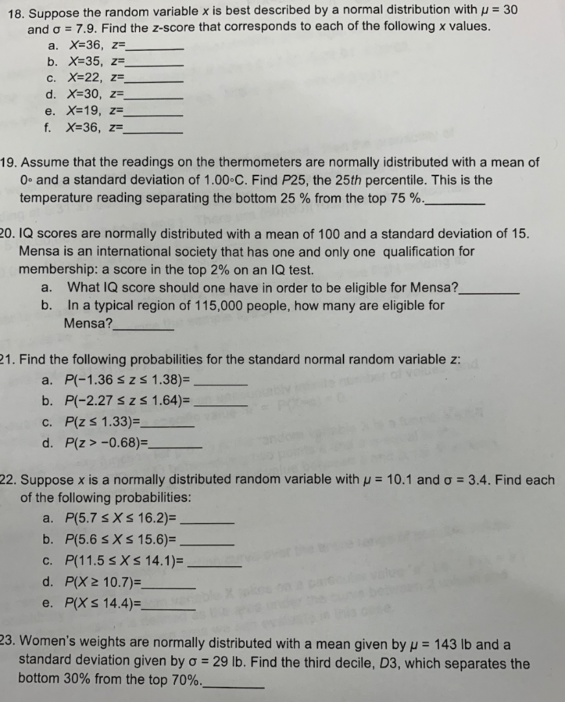 Solved 18 Suppose The Random Variable X Is Best Described 4835