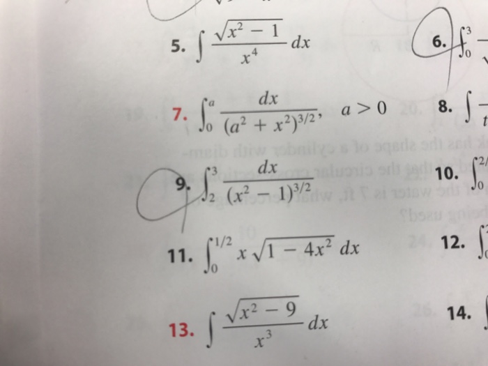 Solved integral squareroot x^2 - 1/x^4 dx integral^a_0 | Chegg.com