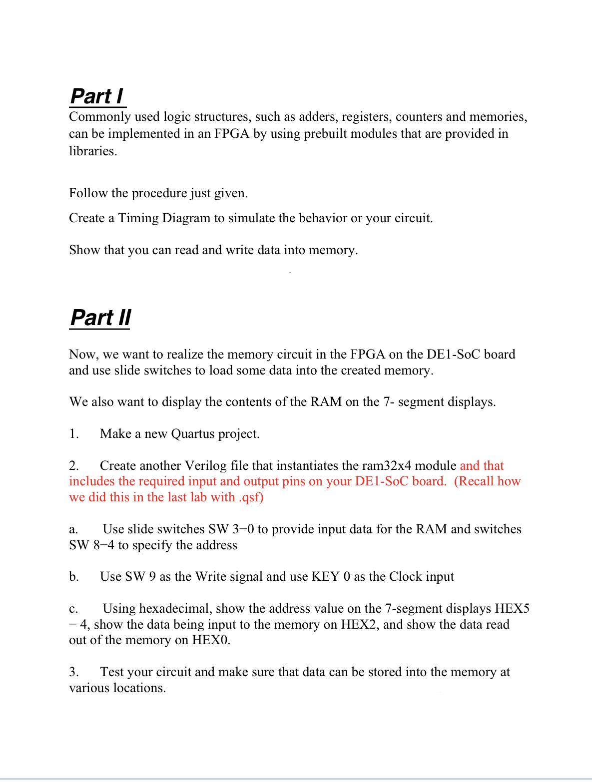 Solved Lab 6 Memory Blocks In computer systems it is | Chegg.com