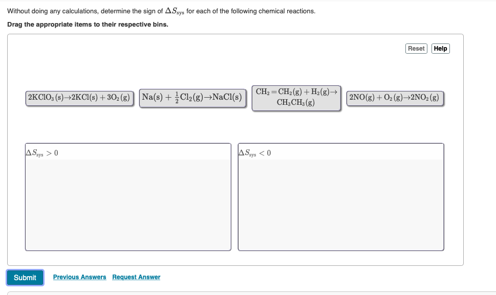 Solved Without doing any calculations, determine the sign of | Chegg.com