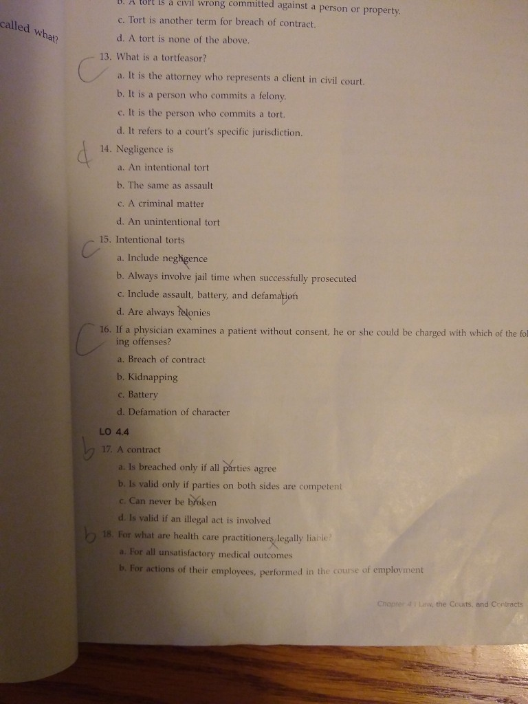 Solved called what? D. A toll is a civil wrong committed | Chegg.com