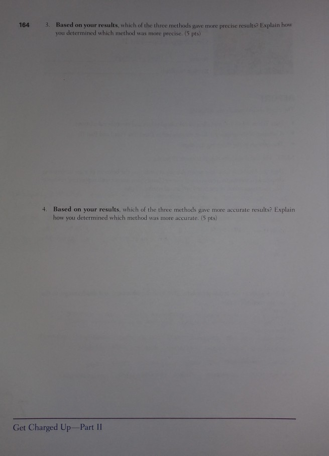 164 3. Based on your results, which of the three | Chegg.com