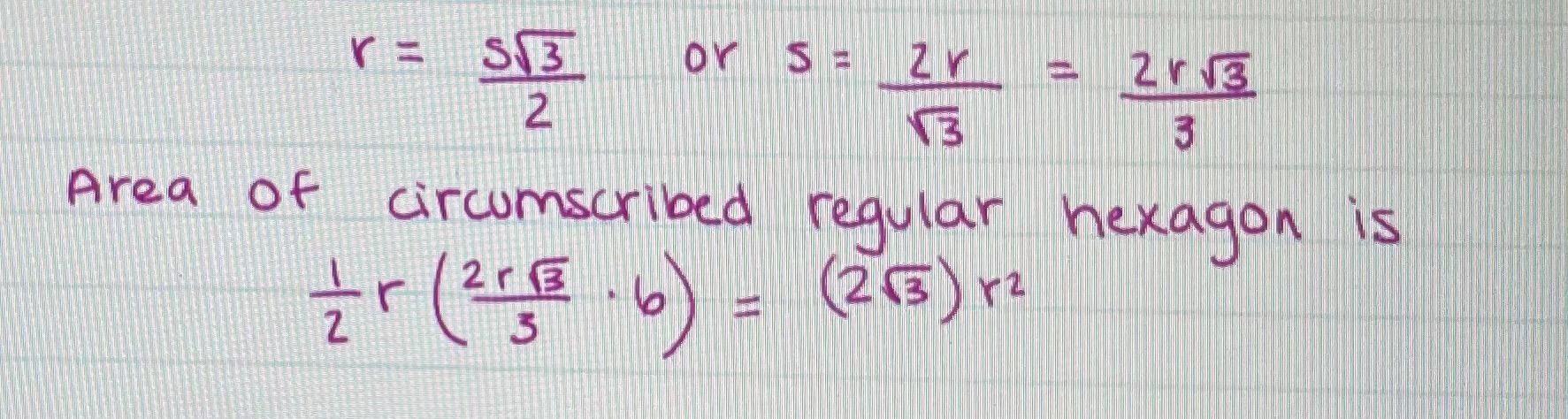 Solved 3. In class, we computed the area of the | Chegg.com