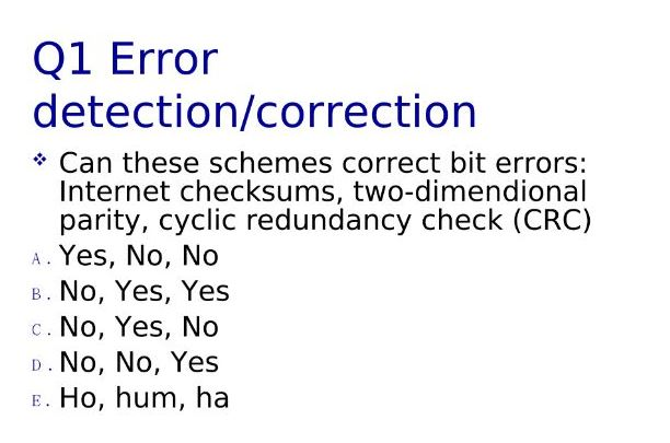 Solved Q1 Error detection/correction Can these schemes | Chegg.com