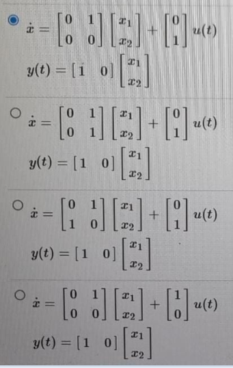 Solved y(t) = Cx(t) = 1 S -y(t) S u(t) k2 ki :-CB+ | Chegg.com
