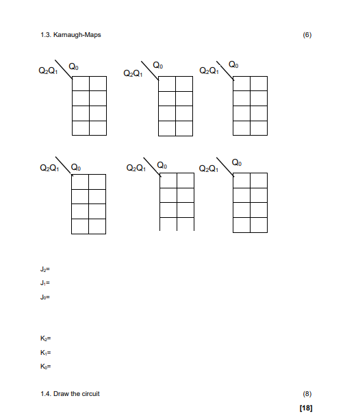 Solved Design a synchronous counter with the following count | Chegg.com