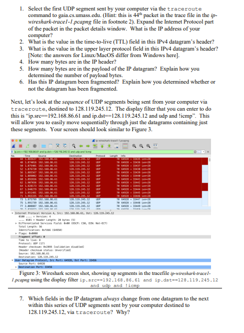Solved If you're unable to run Wireshark on a live network | Chegg.com